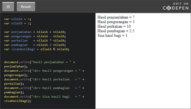 Belajar operator penjumlahan di javascript | Koding Indonesia Belajar operator penjumlahan di javascript | Koding Indonesia